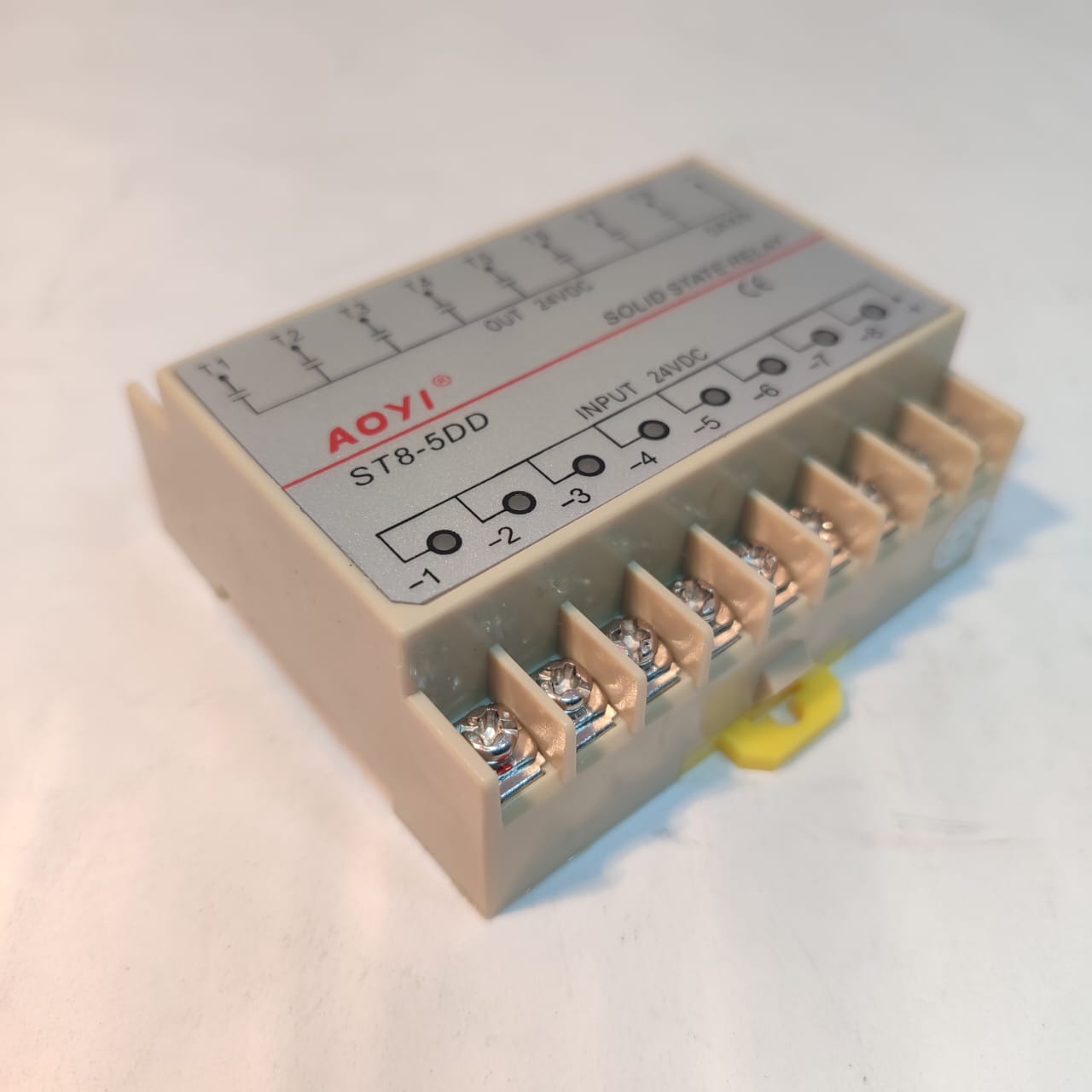 AOYI ST8‑5DD 8‑Channel 24VDC Solid State Relay Module - industryparts.pk